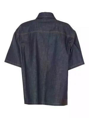 Stella McCartney Embroidered Denim Shirt - Blue