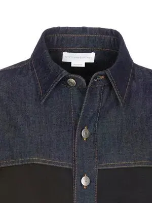 Stella McCartney Embroidered Denim Shirt - Blue