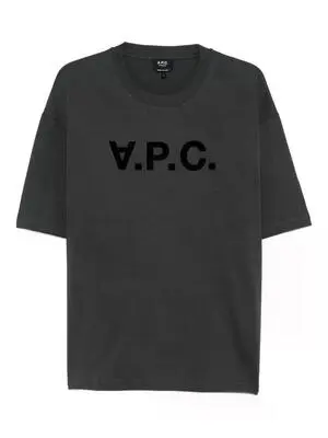 A.p.c. Logo Detail T-shirt - Grey