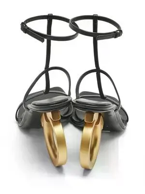 FERRAGAMO Elina Logo-heel Sandals