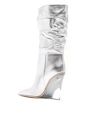 Dsquared2 Ruched Wedge-heel Boots