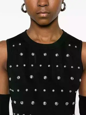Liu Jo Knit Dress With Studs And Thumbhole Sleeves