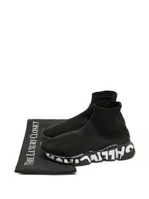 Balenciaga Stretch Fabric High-top Sneakers