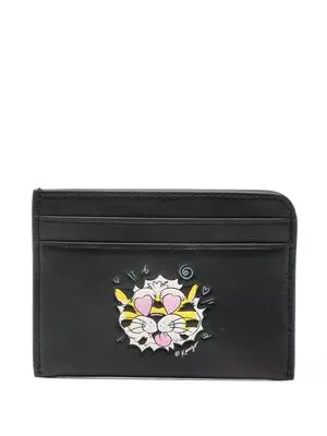 Kenzo Cartoon-print Cardholder - Black