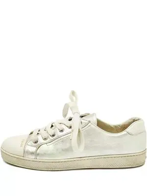 Prada Leather Cap-toe Sneakers