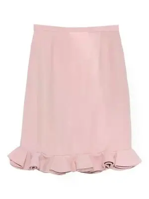 Valentino Garavani Pencil Skirt With Ruffle Hem