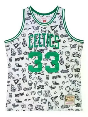 Mitchell & Ness Doodle Swingman Nba Boston Celtics 1985-86 Larry Bird Tank Top - White