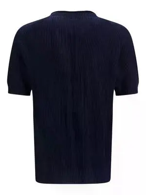 Brunello Cucinelli Ribbed Short-sleeve T-shirt - Blue