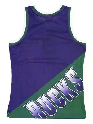 Mitchell & Ness Big Face Nba Milwaukee Bucks Tank Top