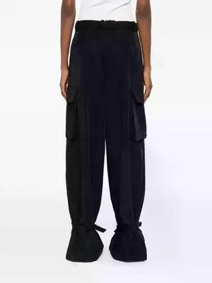 Attico Cargo Trousers With Buckle Detail