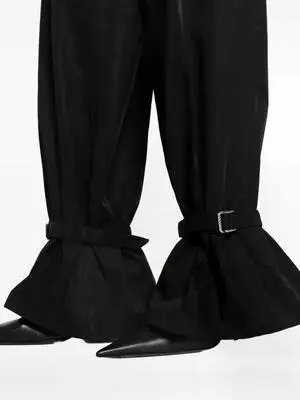 Attico Cargo Trousers With Buckle Detail