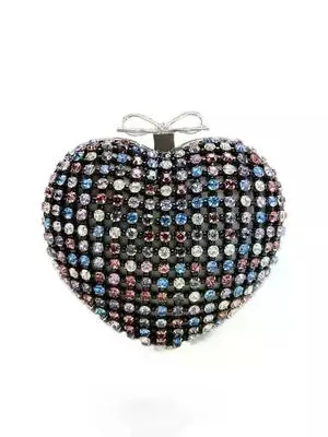 SELF-PORTRAIT Heart-shaped Clutch Bag - Multicolor