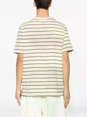 A.p.c. Striped Chest-pocket T-shirt - Neutrals