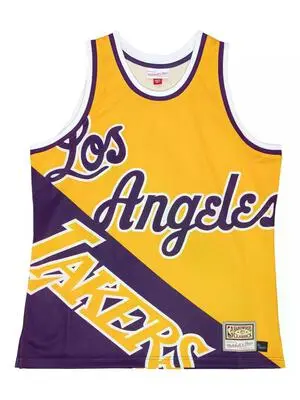 Mitchell & Ness Nba Los Angeles Lakers Big Face 5.0 Tank Top - Yellow
