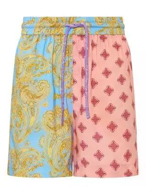 DONDE ESTEBAN Paisley Print Shorts - Pink