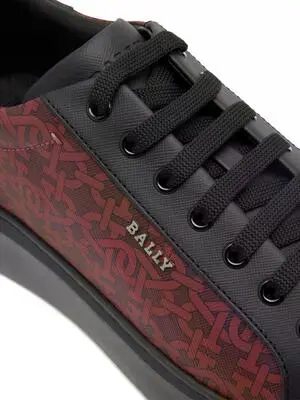 Bally Printed Leather Sneakers