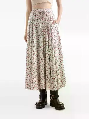 Dolce & Gabbana Floral Print Midi Skirt