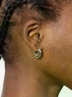 SHAUN LEANE Bound Hoop Earrings - Silver