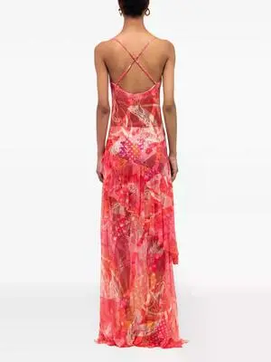 DONDE ESTEBAN Toronja Layered Lace Maxi Dress - Orange