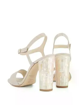 FREYA ROSE Martina Block-heel Sandals - Neutrals