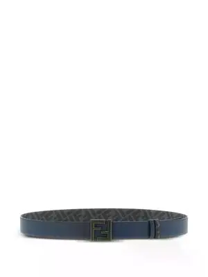 Fendi Reversible Belt With Metal Buckle - Blue