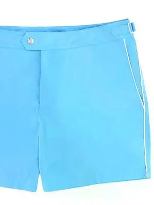 TOM FORD Piped-trim Swim Shorts - Blue
