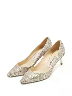 JIMMY CHOO Romy Glitter-detail Pointed-toe Pumps