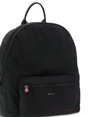 Kiton Zip Front-pocket Backpack - Black