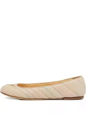 GIUSEPPE ZANOTTI Quilted Leather Ballet Flats