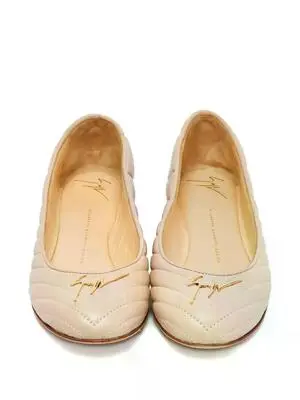 GIUSEPPE ZANOTTI Quilted Leather Ballet Flats