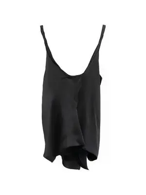 JW Anderson Knot-detail V-neck Tank Top - Black