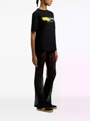 Palm Angels Spray City Milan Dripping Logo T-shirt - Black