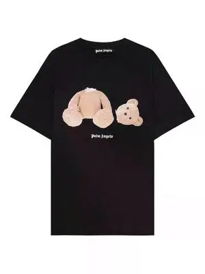 Palm Angels Broken Bear Graphic T-shirt - Black