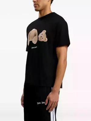 Palm Angels Broken Bear Graphic T-shirt - Black