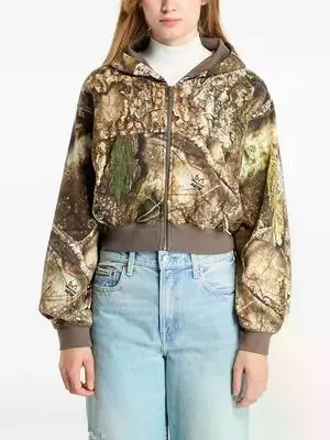 JORDAN Brooklyn Zip-up Hoodie - Brown
