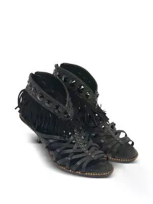 Dior Studded Fringed Sandals