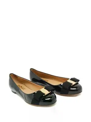 FERRAGAMO Varina Bow-detail Ballet Flats