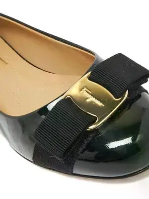 FERRAGAMO Varina Bow-detail Ballet Flats