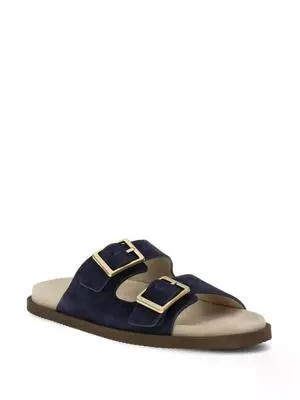 Brunello Cucinelli Buckled Strap Sandals - Blue