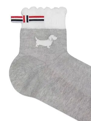 Thom Browne Hector Intarsia Socks - Grey