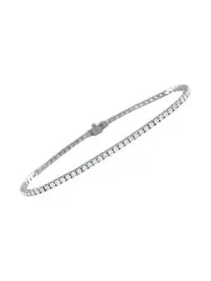 LB EXCLUSIVE Diamond Tennis Bracelet - Silver