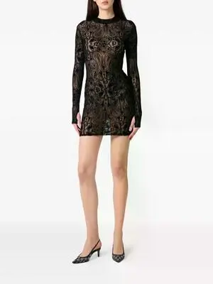 Philipp Plein Long-sleeve Mini Dress
