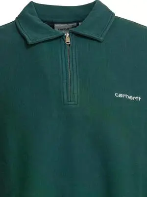 Carhartt Work In Progress Script Zip Logo Polo Shirt
