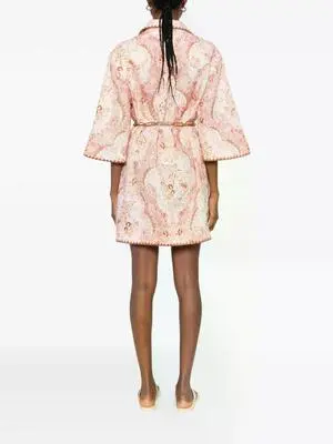 Zimmermann Daylight Floral Belted Mini Dress