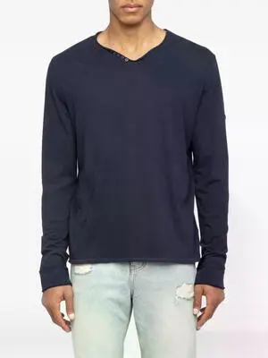 Zadig&Voltaire Monastir Henley T-shirt - Blue