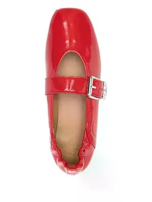 GANNI Buckled Ballet Flats