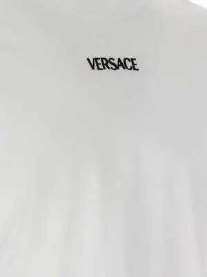 Versace Logo-embroidery Crew-neck T-shirt