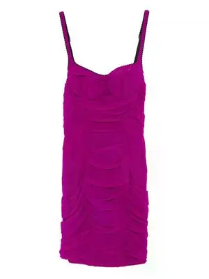Purple Ruched Dresses