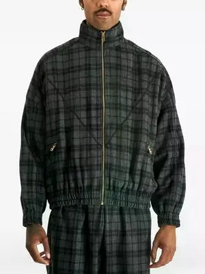 WILLY CHAVARRIA Plaid Zip-up Jacket