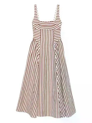 casual striped A-line dress